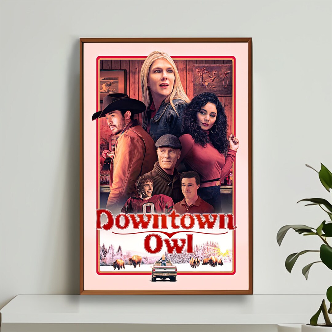 Downtown Owl Movie Poster, Personalized Gifts for Him/her, Canvas Wall ...