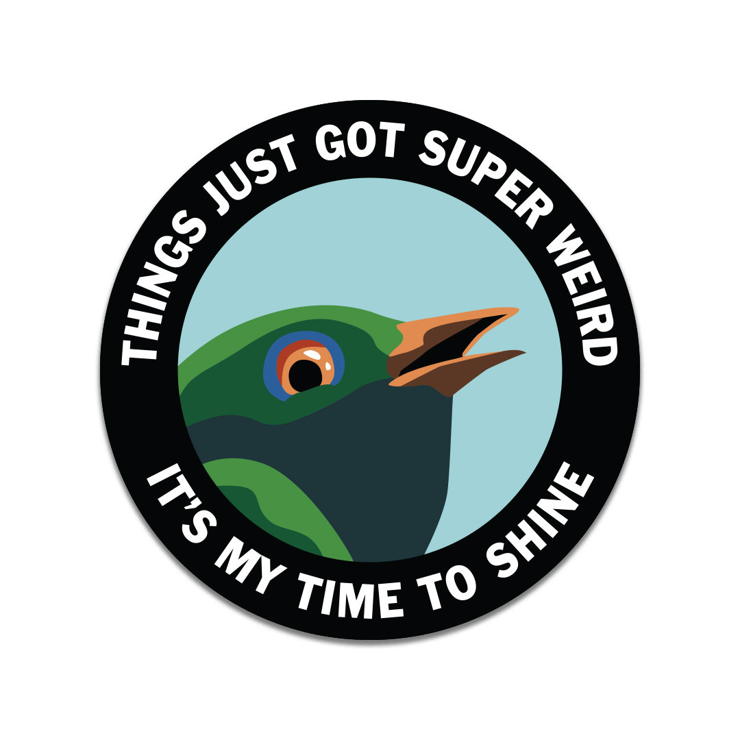 Weird Round Sticker - Etsy
