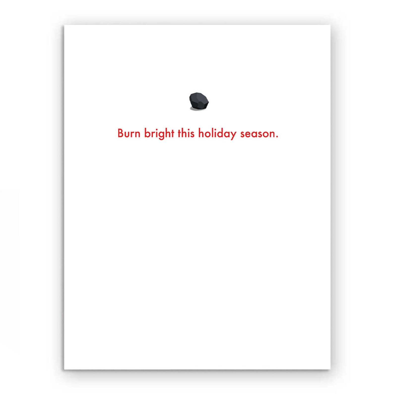 Coal Christmas Cards - Set of 8 - Etsy