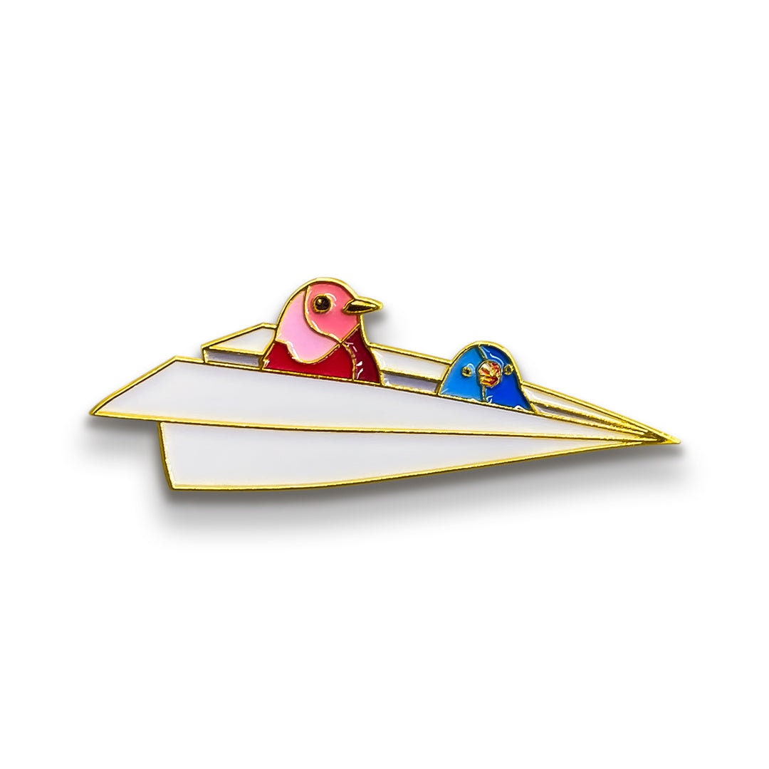 Airplane Birds Pin - Etsy