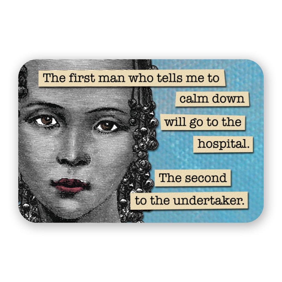 Calm Down Sticker - Etsy