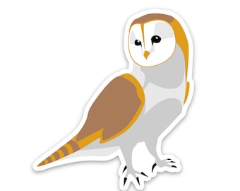 Barn Owl Sticker - Etsy