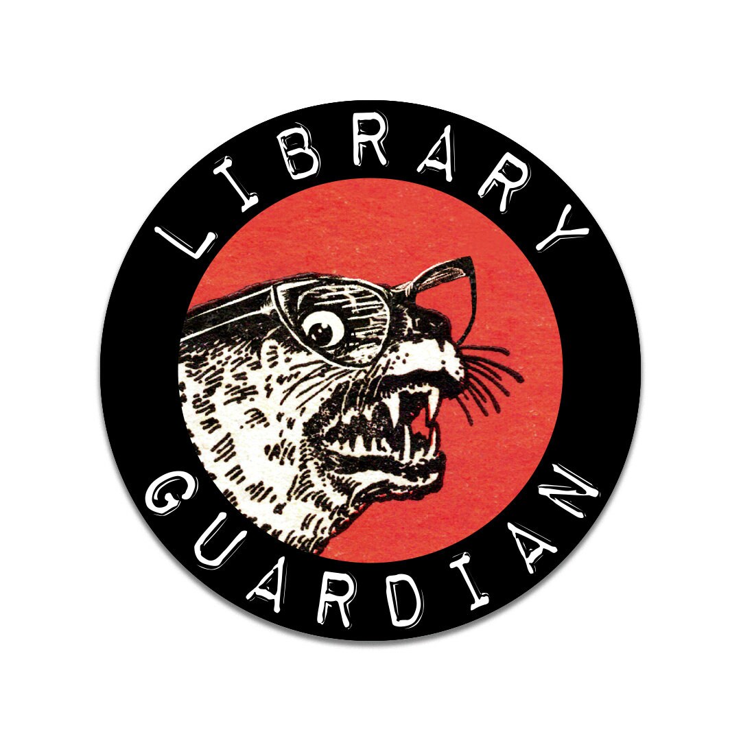 Library Guardian Sticker - Etsy