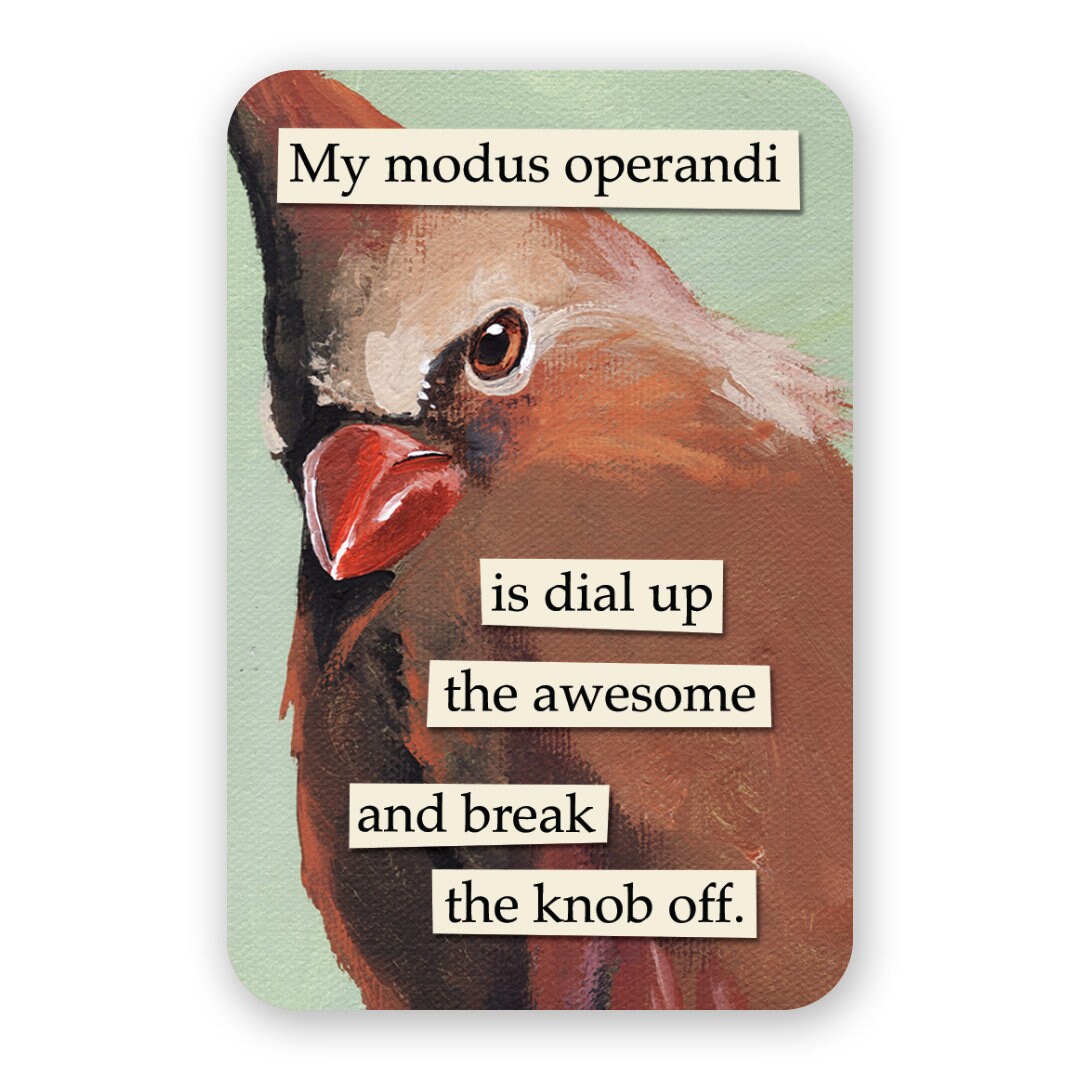 Modus Operandi Sticker - Etsy