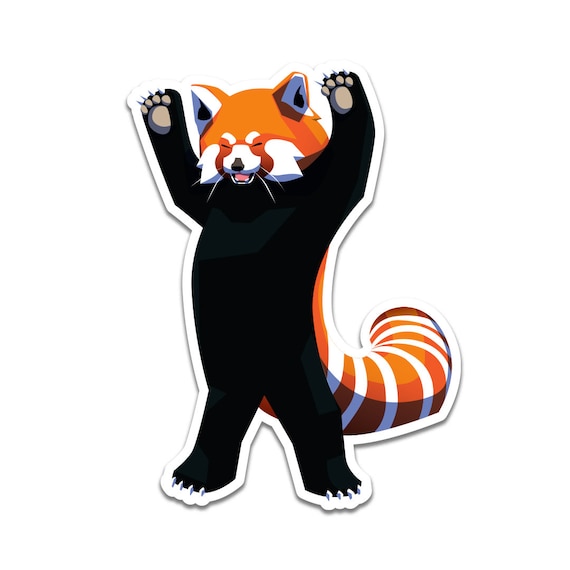 Red Panda Sticker - Etsy