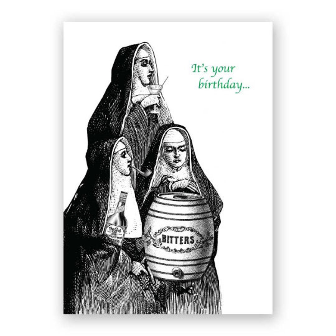 Nuns Party for Your Birthday - Card - Etsy UK