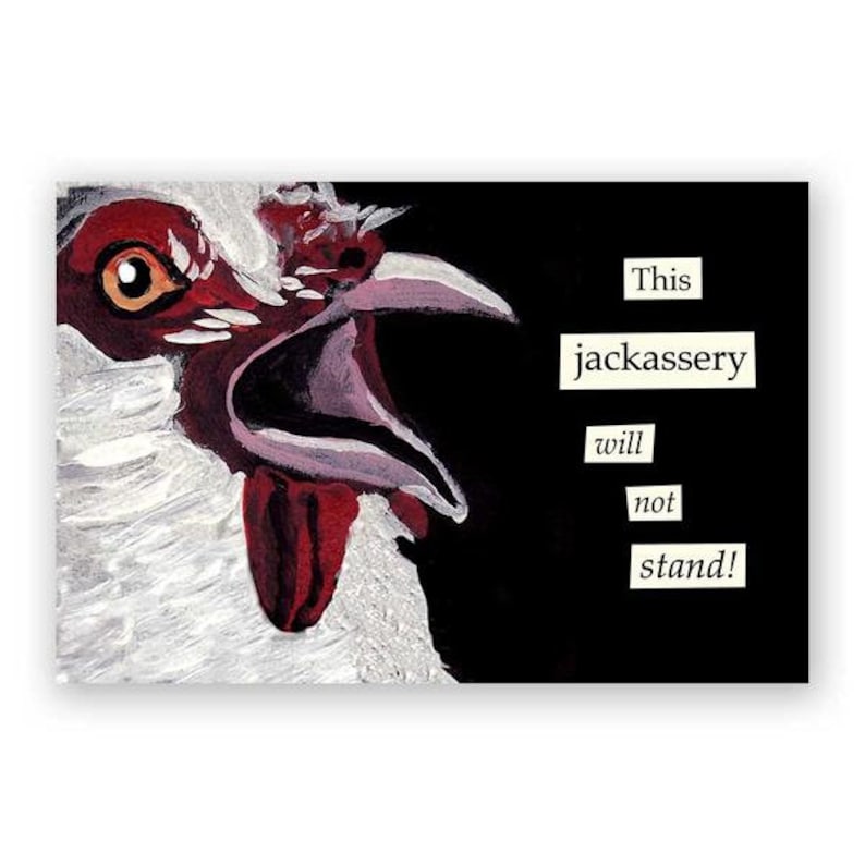 This Jackassery Will Not Stand! - Postcard Set of 12 - Etsy