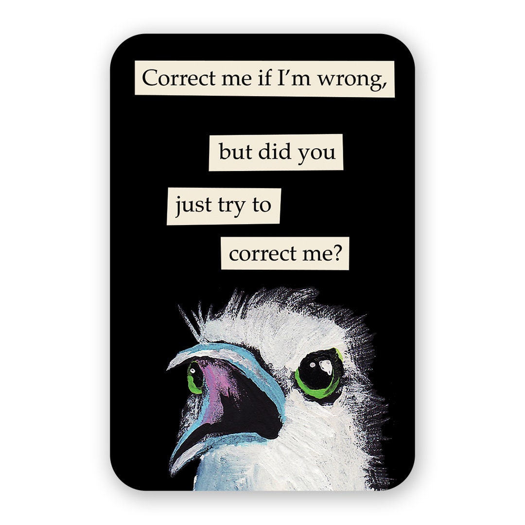 Correct Me Sticker - Etsy