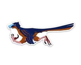 Velociraptor Dinosaur Sticker - Etsy