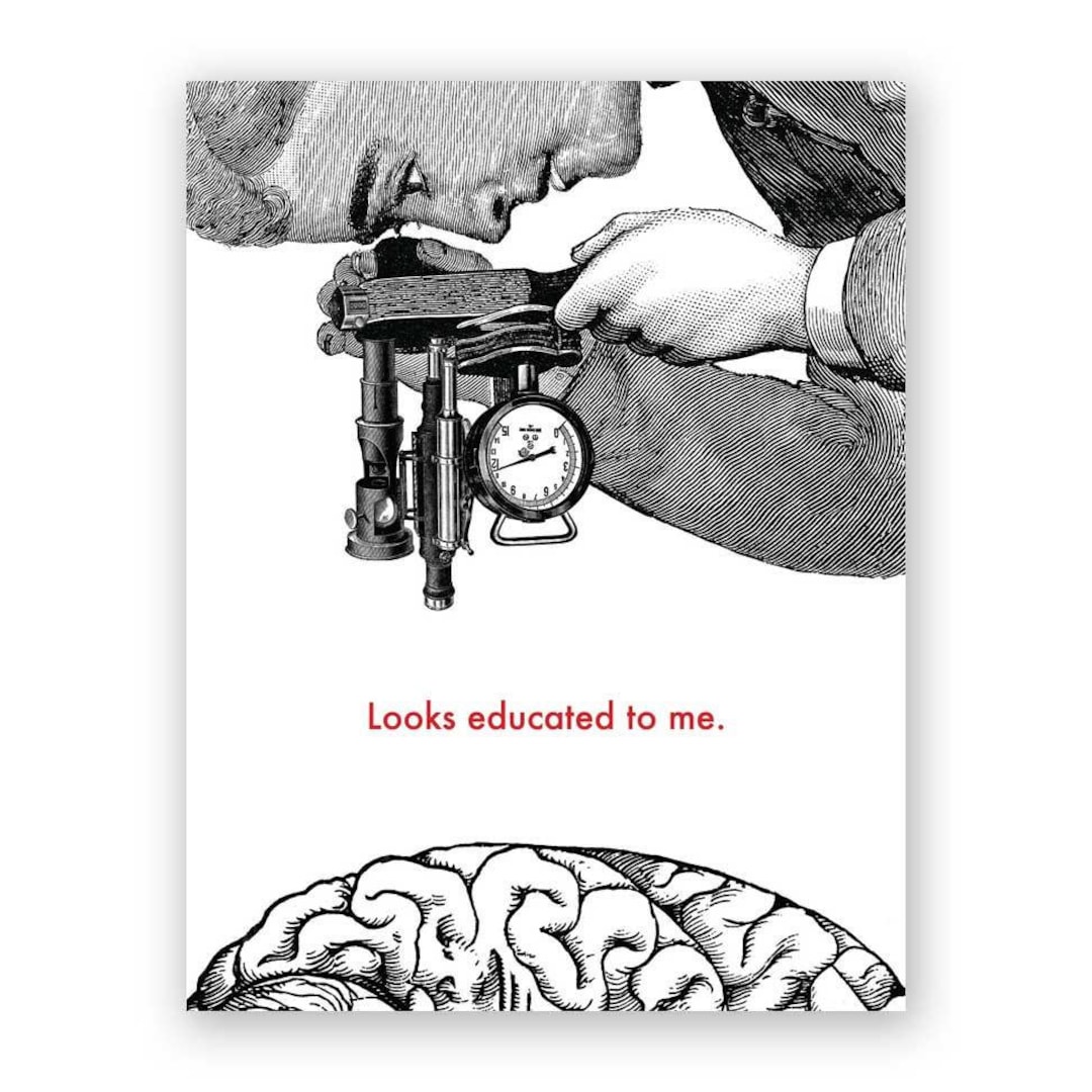 Looks Educated Graduation Card - Etsy