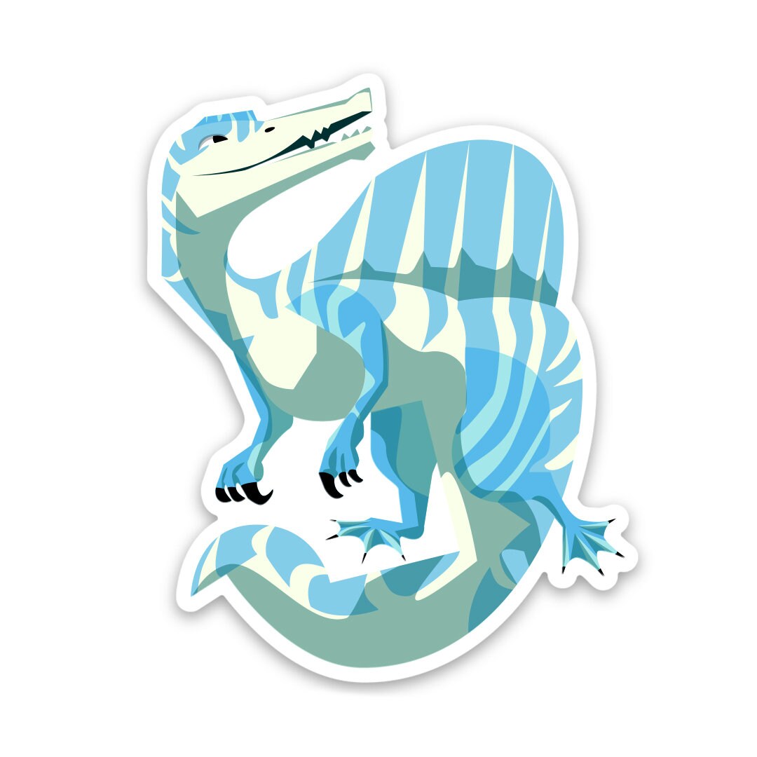 Spinosaurus Dinosaur Sticker - Etsy