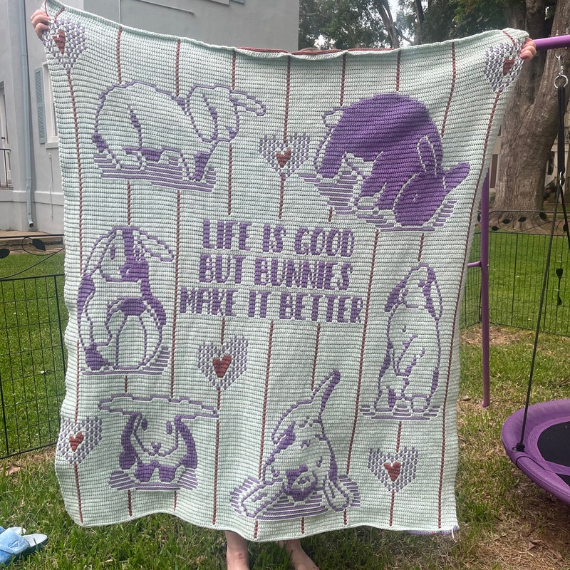 Rabbit Mosaic - Etsy