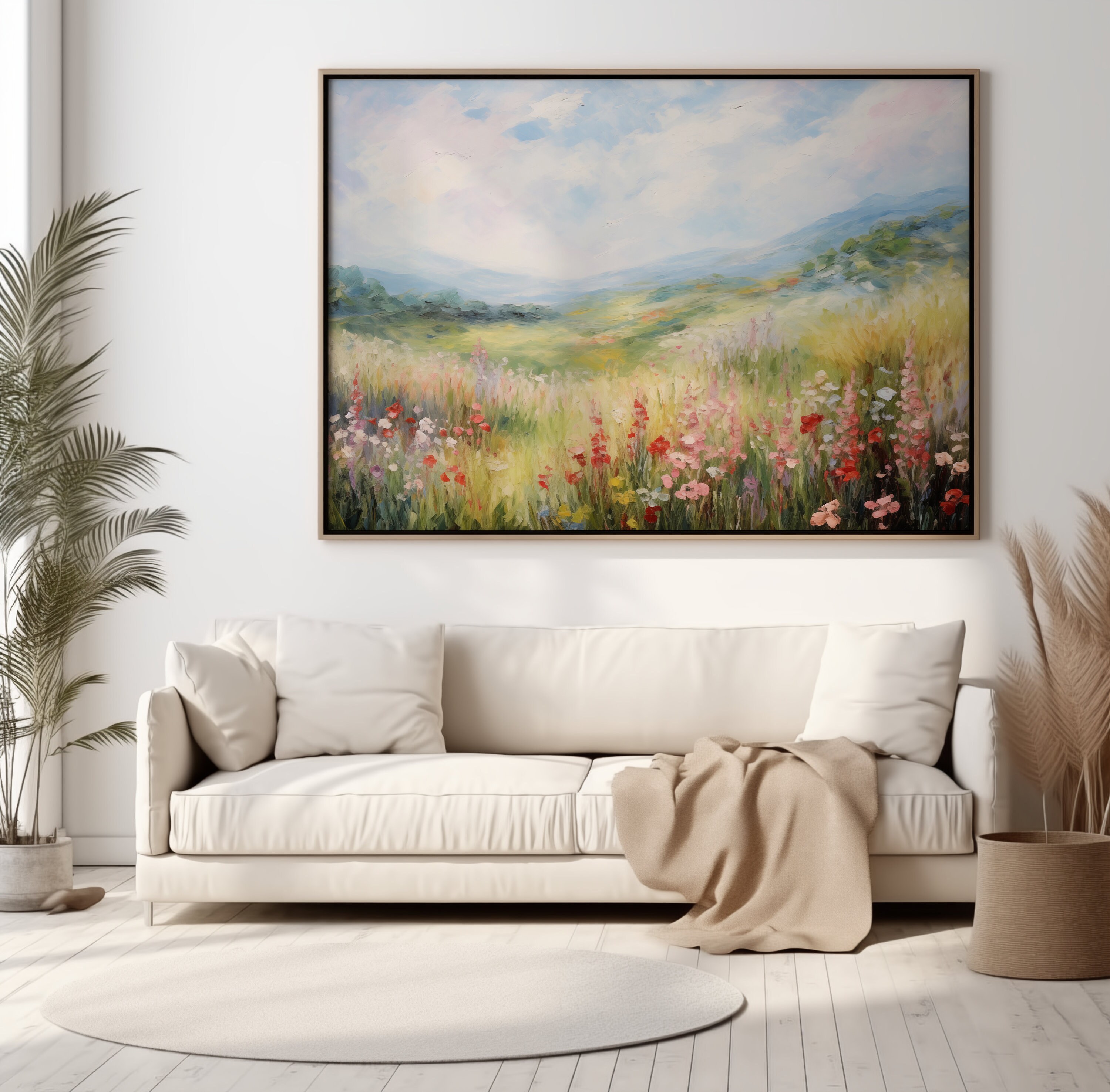 Spring Samsung Frame TV Art | Flower Field | Original Gift Idea ...