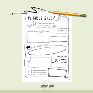 Kids Bible Study Printable PDF | Bible Journal for Kids | Youth Bible ...