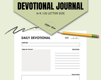 Daily Devotional Journal Printable - Etsy