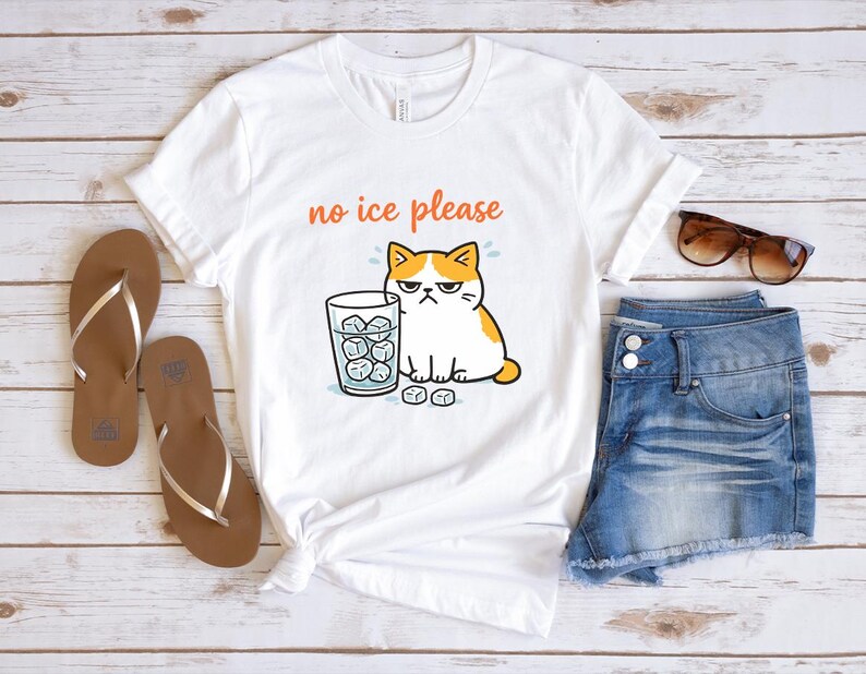 No Ice Please Cat Shirt, Abolish Ice T-shirt, Funny Sarcastic Cat Tee ...