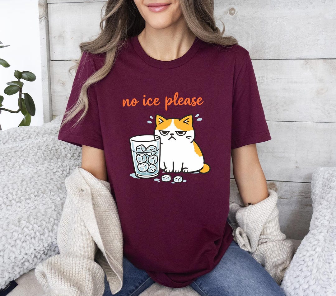 No Ice Please Cat Shirt, Abolish Ice T-shirt, Funny Sarcastic Cat Tee ...