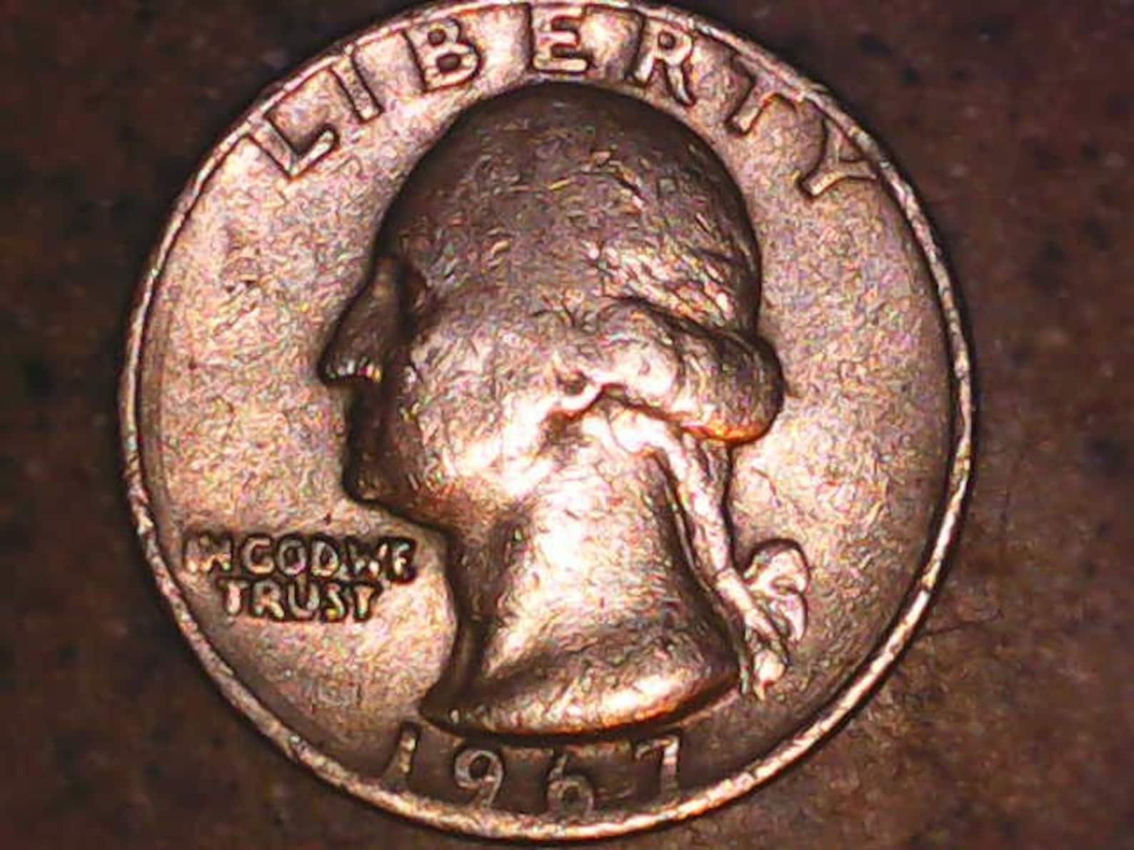 1967 Washington Quarter No Mint Mark Errors on Coin Edge - Etsy