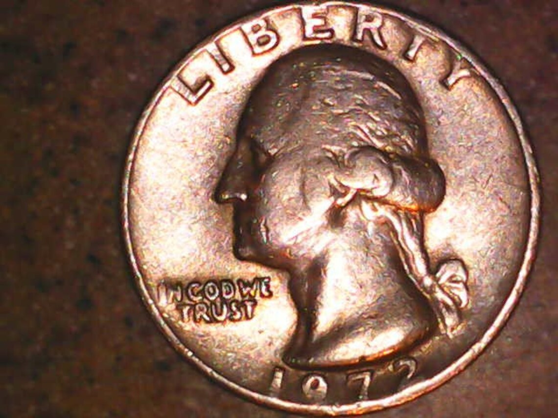 1972 Washington Quarter No Mint Mark Errors on Coin Edge - Etsy