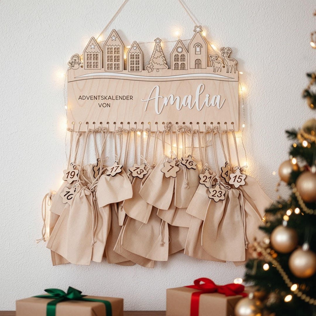 Personalized Advent Calendar, Advent Calendar for Children to Fill, DIY ...