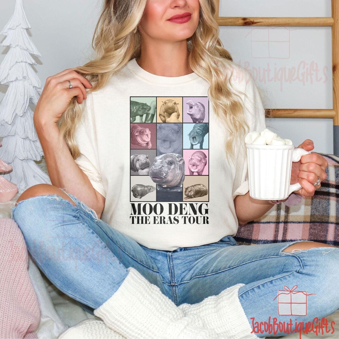 Moo Deng Era Shirt, Moo Deng Fan Club, Cute Moo Deng Shirt, Baby Hippo ...