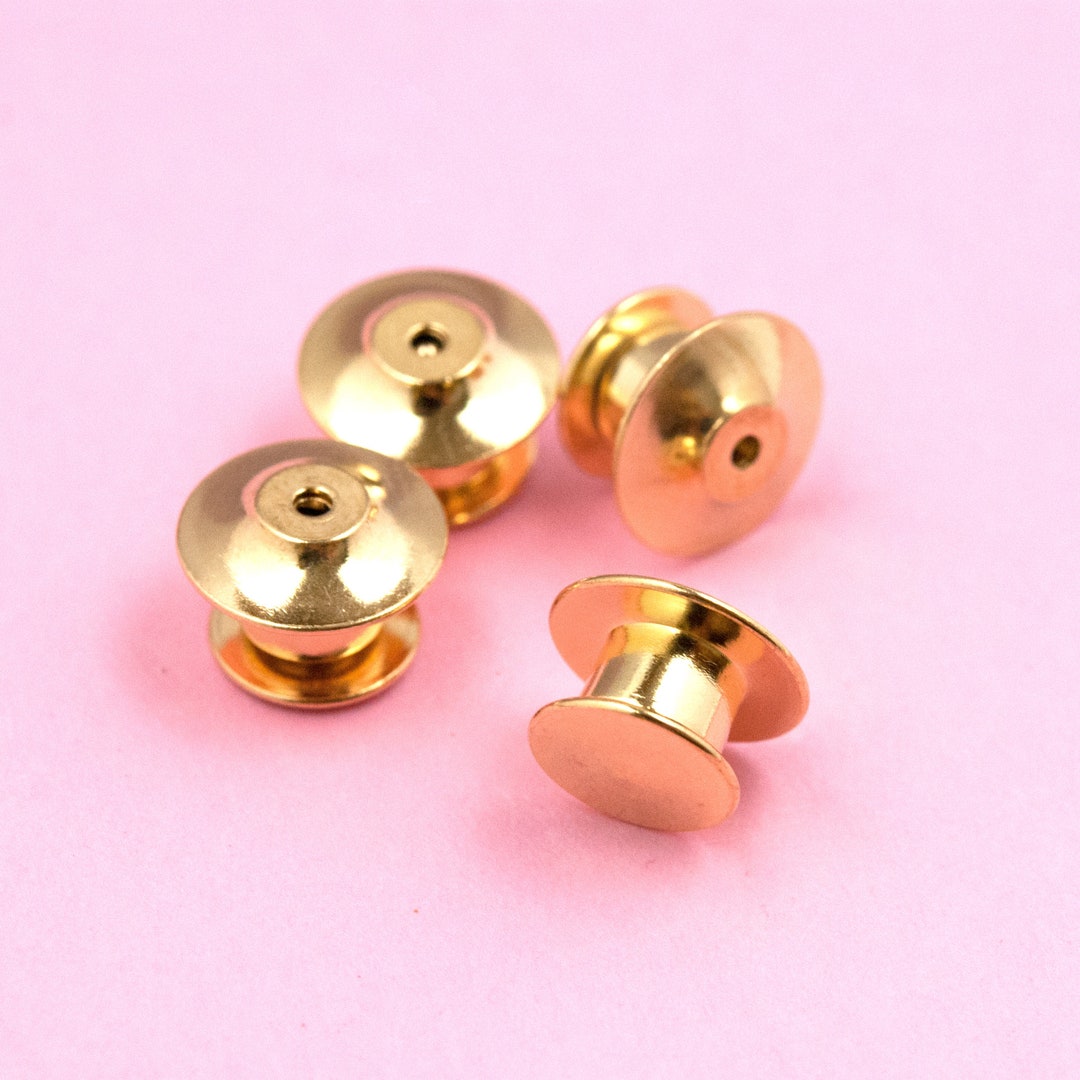Gold Locking Pin Backs Enamel Pin Lapel Pin Pin Clutch - Etsy