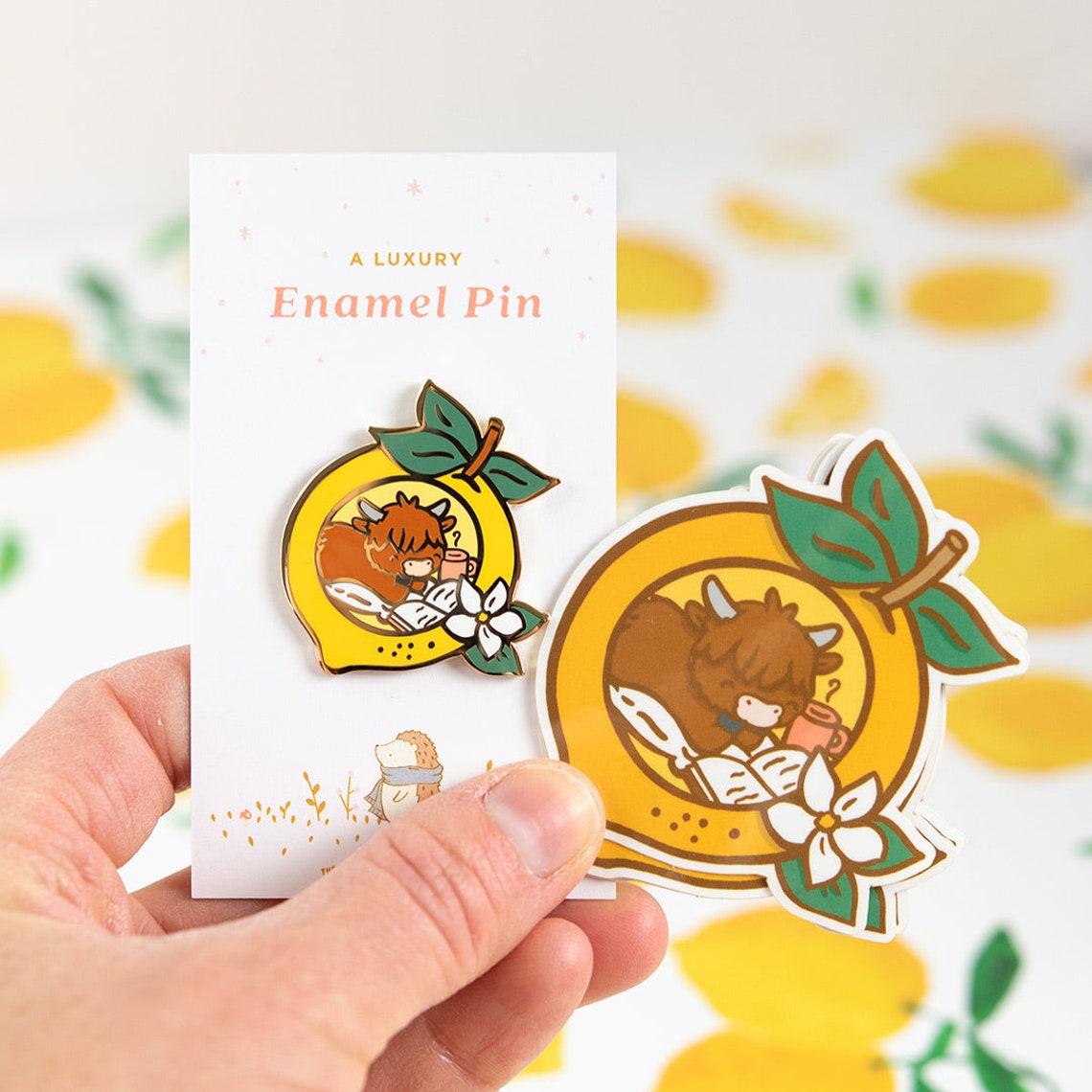 Lemon Corner Pin - Etsy