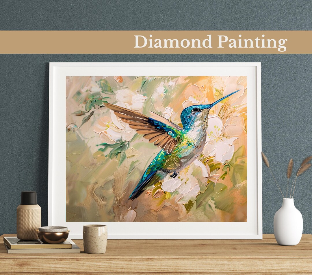 Hummingbird Bliss Diamond Painting Kit,gem Art Kits for Adults and Kids ...