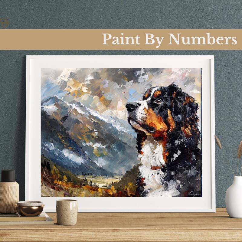 Paint by Number Dog - Etsy