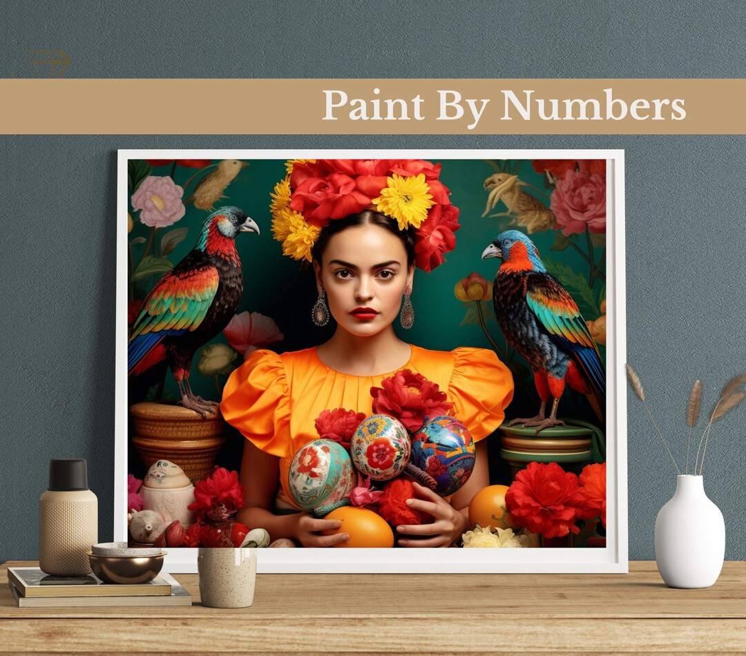 Paint by Numbers Kit: Exotic Muse Paint by Numbers Kit, Striking Woman ...