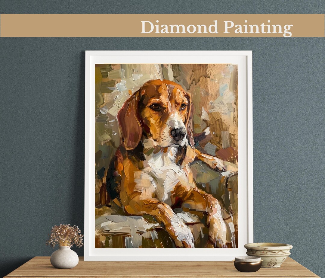 Serene Beagle Diamond Painting Kit,gem Art Kits for Adults and Kids ...