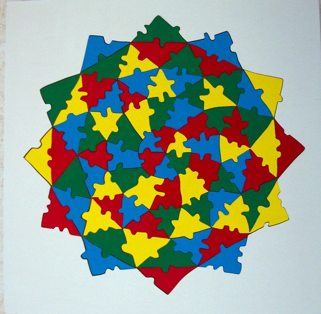 Wooden Pinwheel Puzzle - Etsy