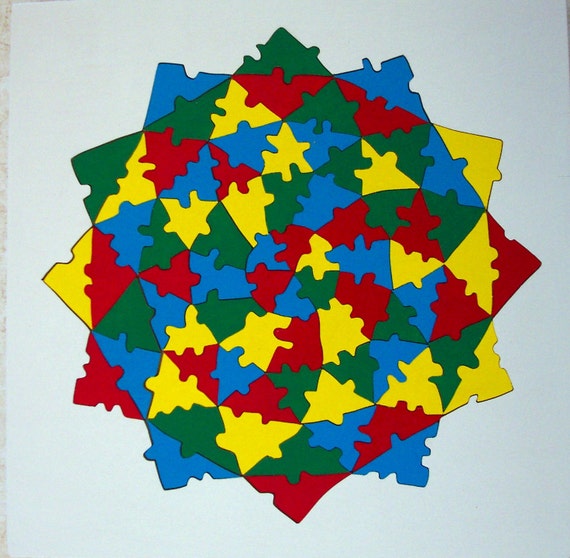 Wooden Pinwheel Puzzle | Etsy