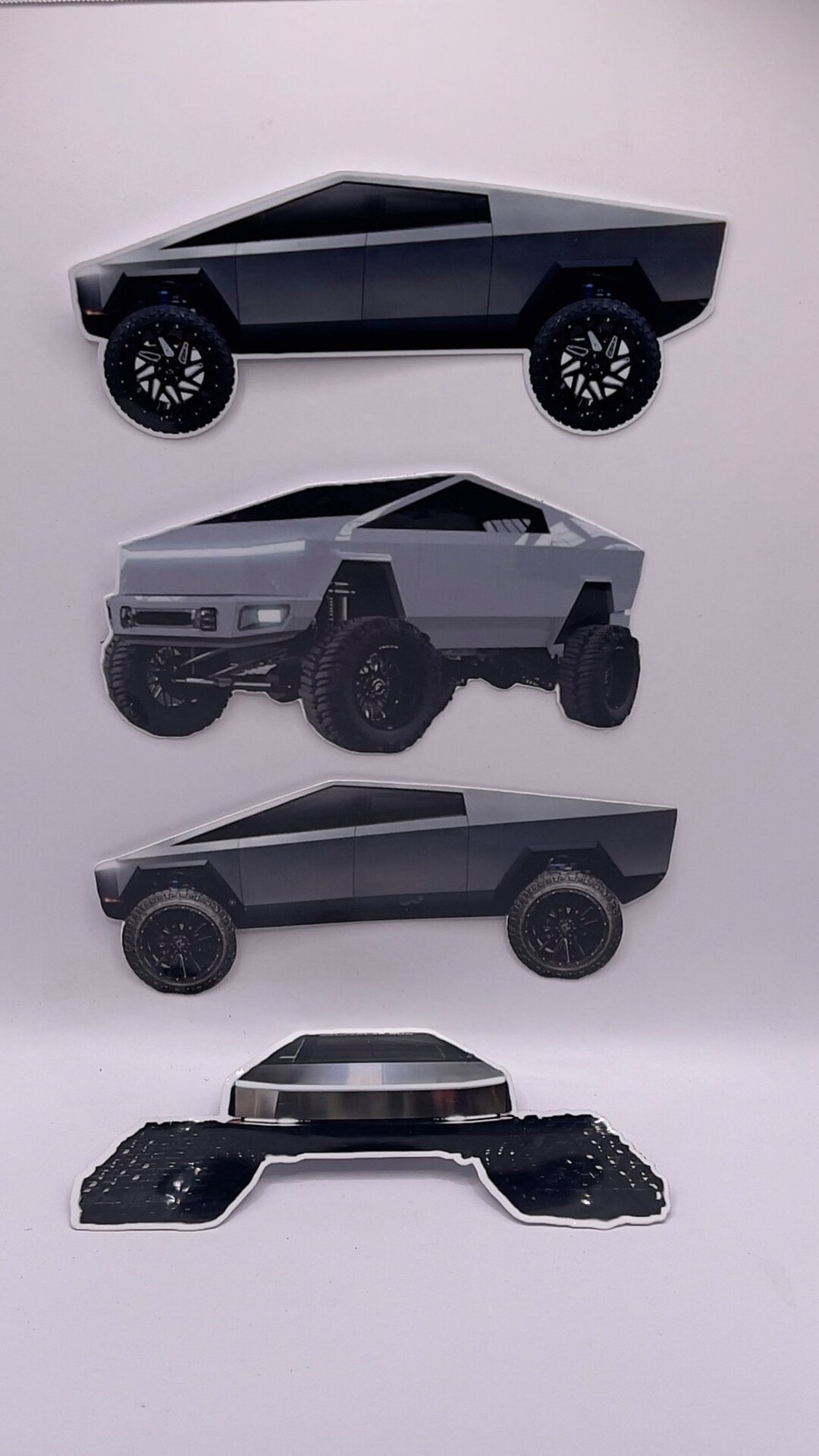 Tesla Cybertruck Vinyl Sticker Bundle Set of 3: Waterproof Decal ...