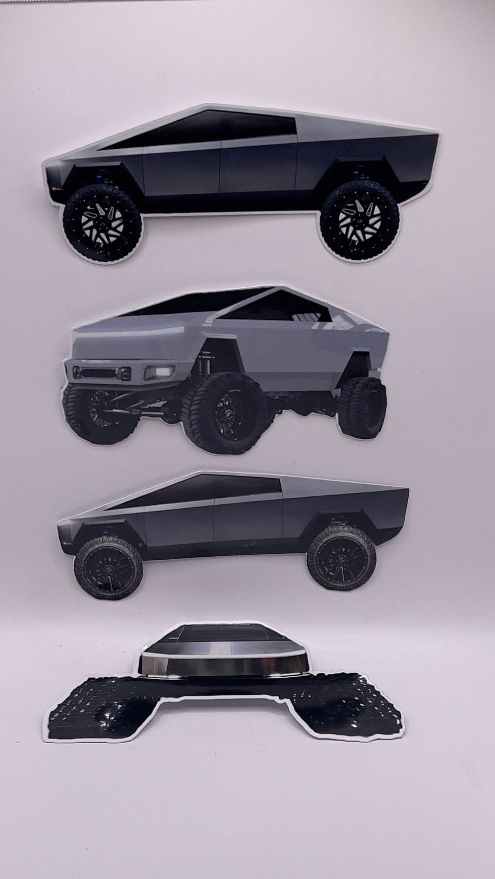 Tesla Cybertruck Vinyl Sticker Bundle Set of 3: Waterproof Decal ...