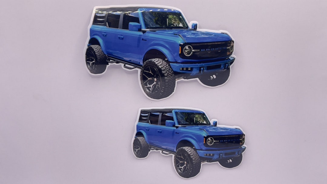 New Ford Bronco Vinyl Sticker Set of 2: Waterproof Decal, Bronco Sport ...
