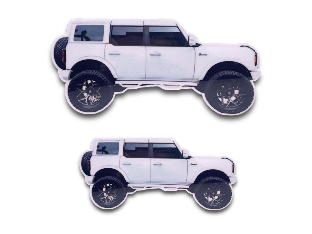 New Ford Bronco Vinyl Sticker Set of 2: Waterproof Decal, Bronco Sport ...
