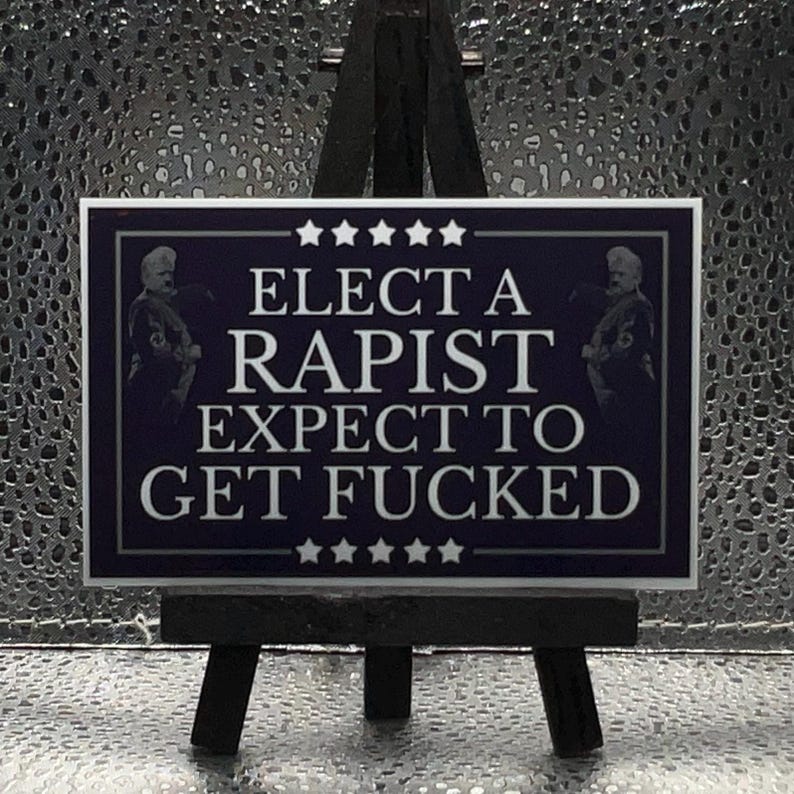Anti-trump Vinyl Sticker, Political Protest, Water Resistant 4" - Etsy
