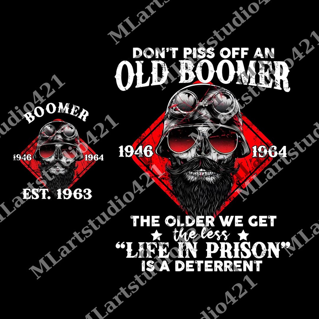 Custom Year Baby Boomer Generation Png, Boomer Png, Baby Boomer Png ...