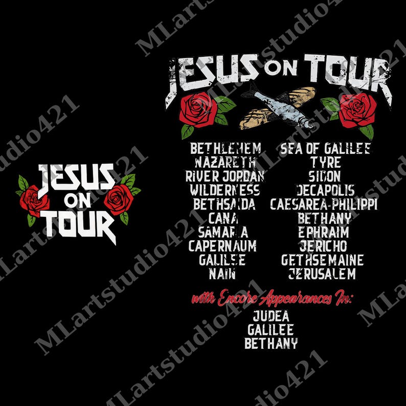 Jesus World Tour Shirt Jesus is King Png, Christian Png, Christian ...