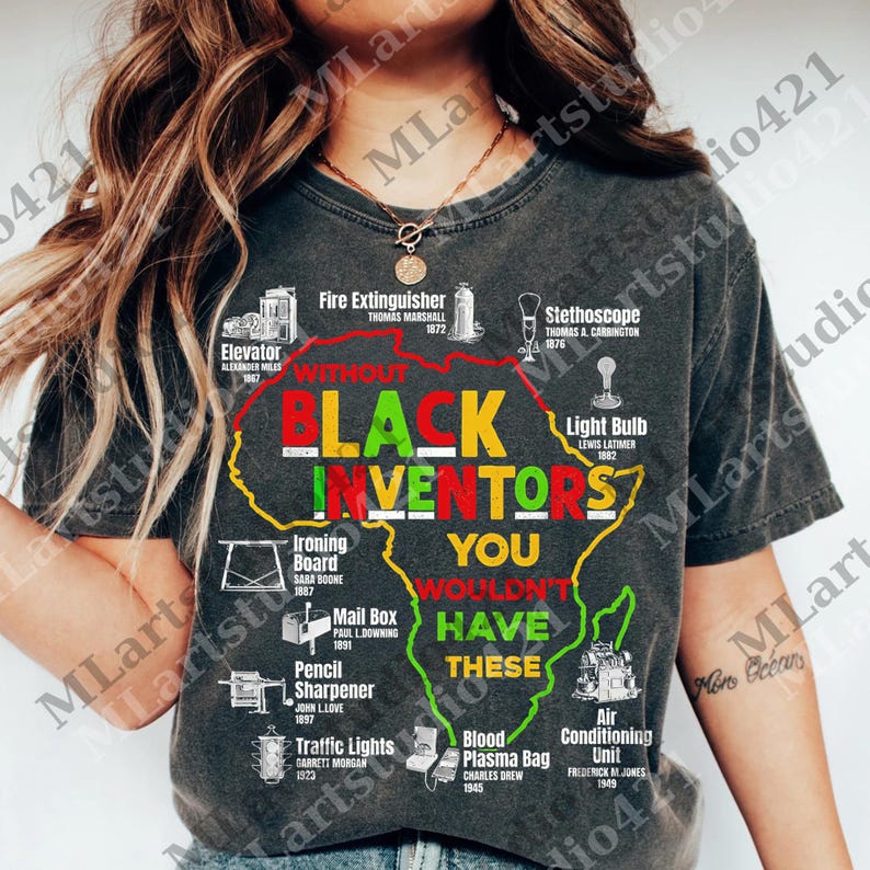 Black Inventors Black History Month African Mens Womens Png, Black ...