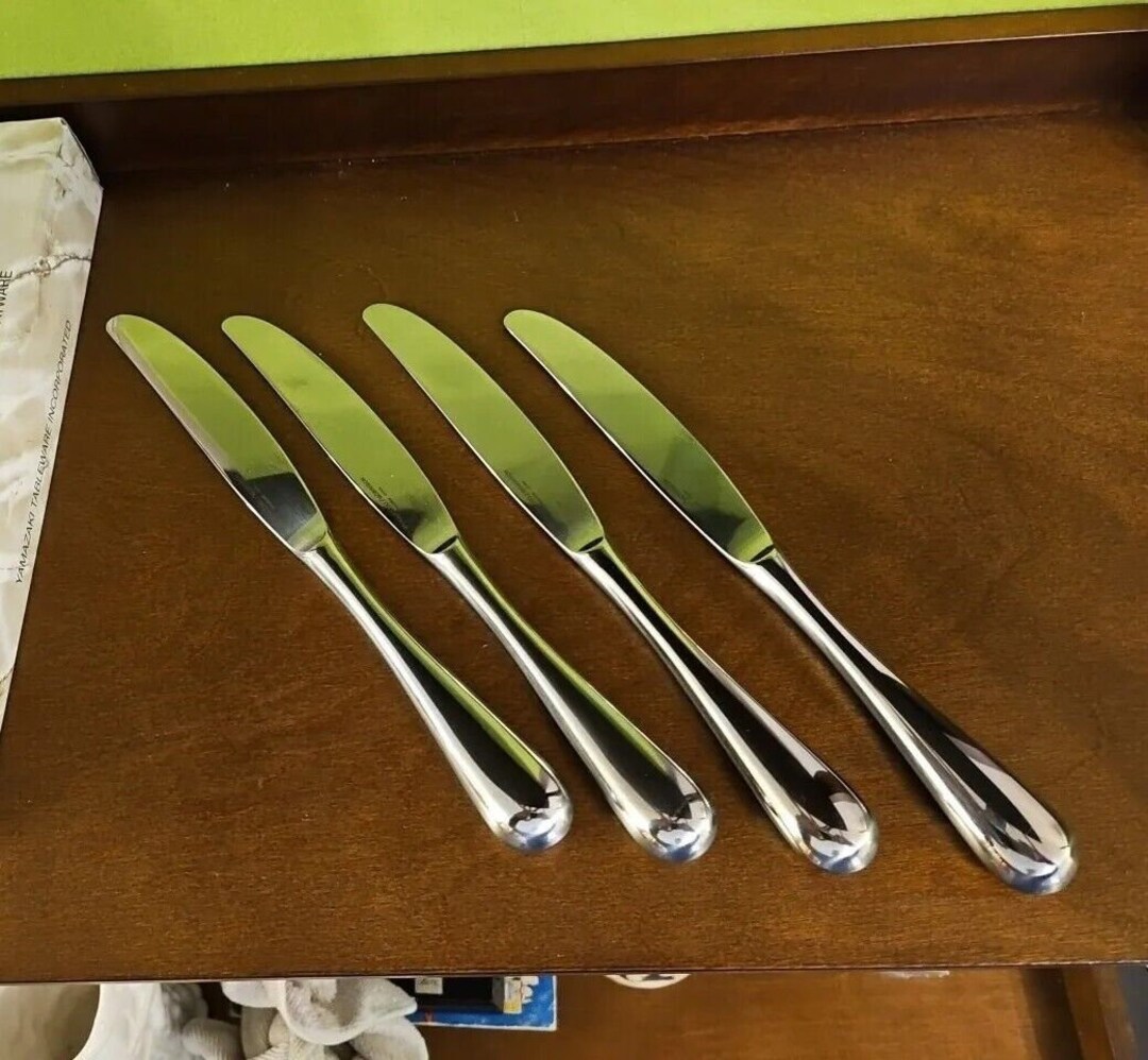 Yamazaki Morrison Median Satin Set of 4 Dinner Knives Stainless 9 1/4 ...