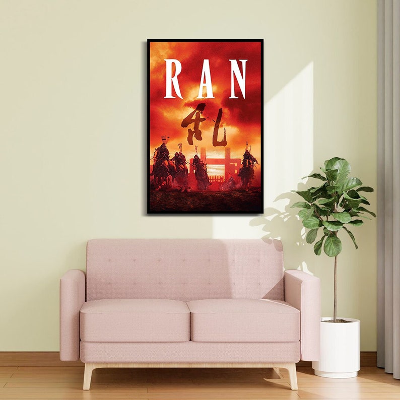 Ran Movie Poster, Canvas Poster Printing, Classic Movie Poster, Wall ...