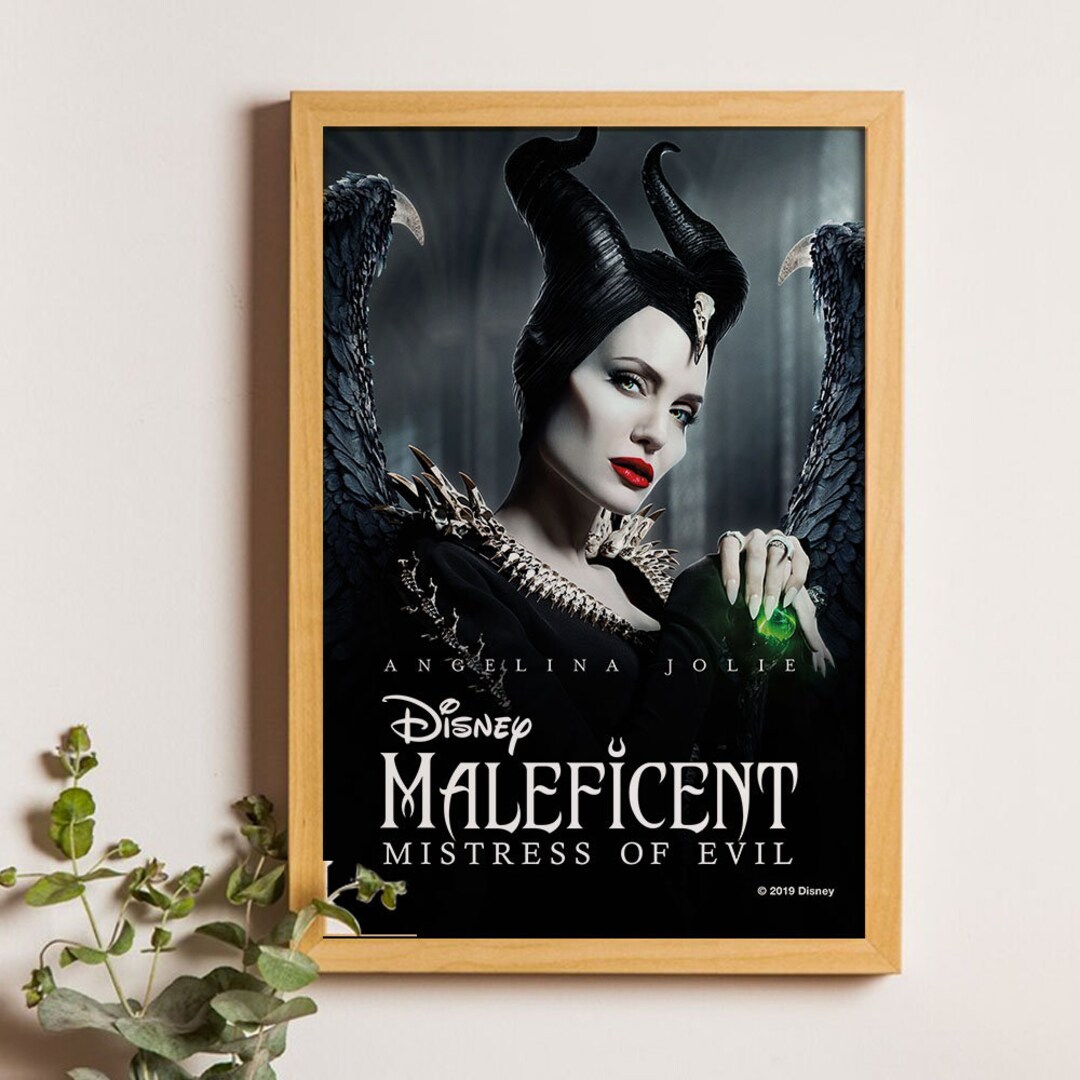 Maleficent Mistress of Evil Movie Poster, Canvas Printing, Classic Film ...
