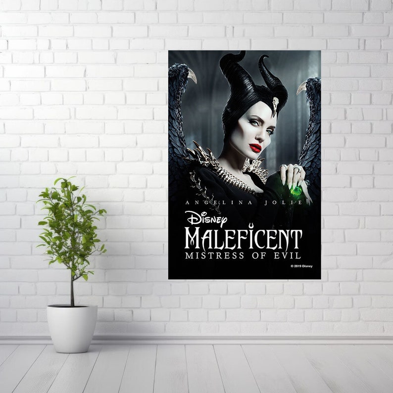 Maleficent Mistress of Evil Movie Poster, Canvas Printing, Classic Film ...