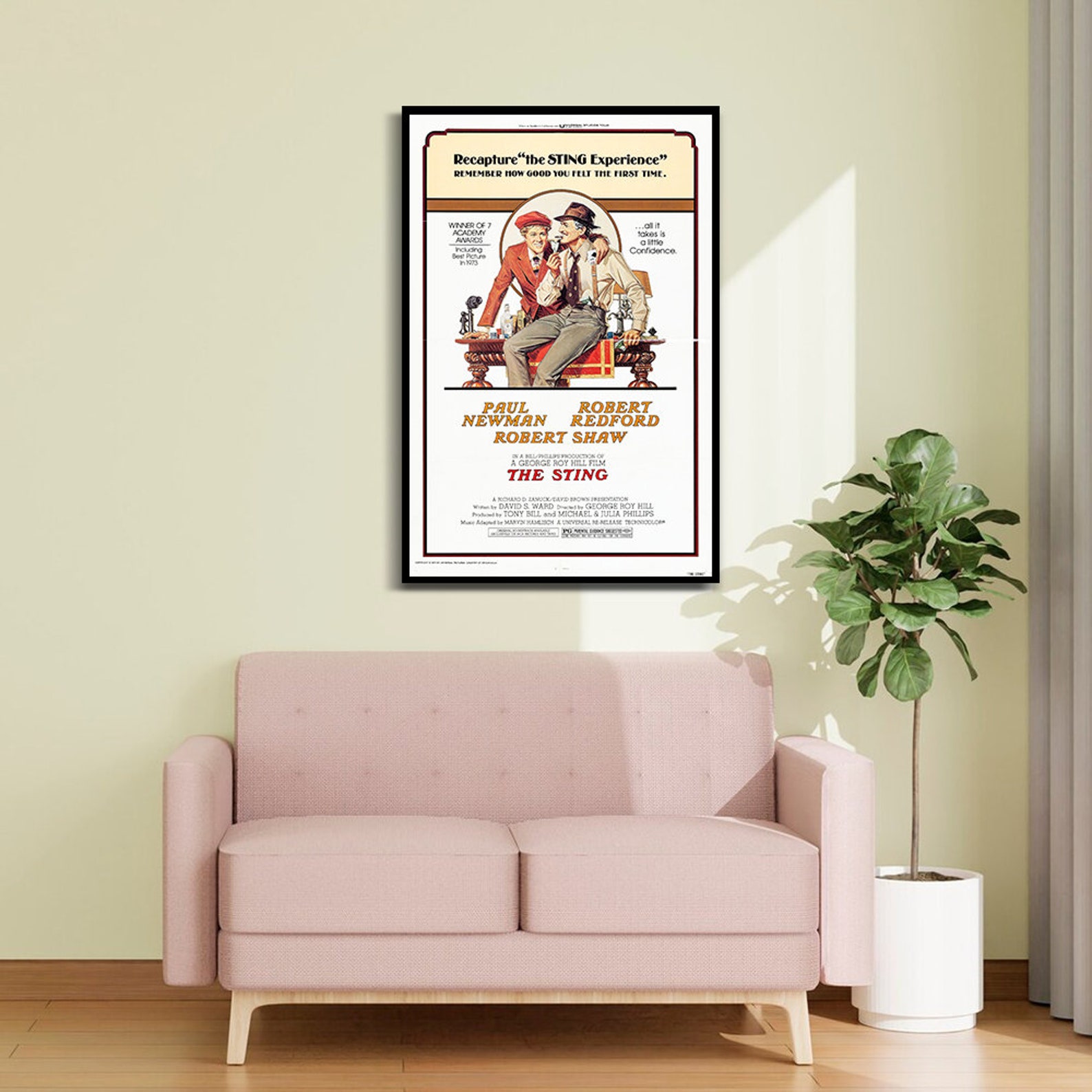 The Sting Movie Poster, Canvas Poster Printing, Classic Movie Poster ...