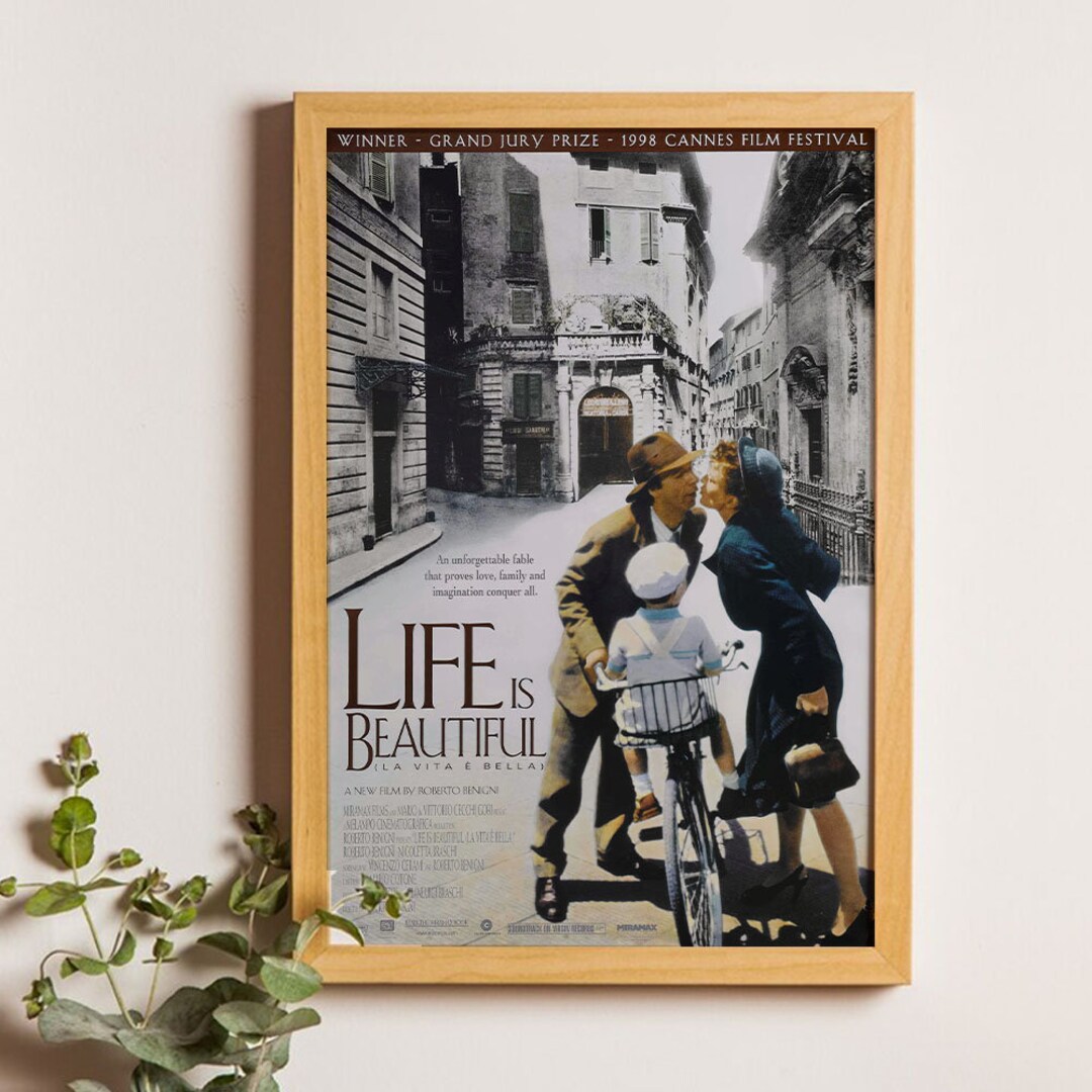 Life is Beautiful Movie Poster, Canvas Poster Printing, Classic Movie ...