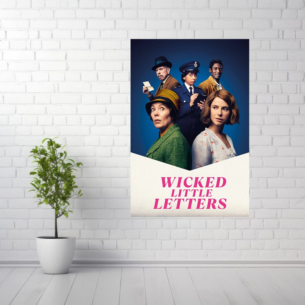 Wicked Little Letters Movie Poster, Canvas Poster Printing, Classic ...