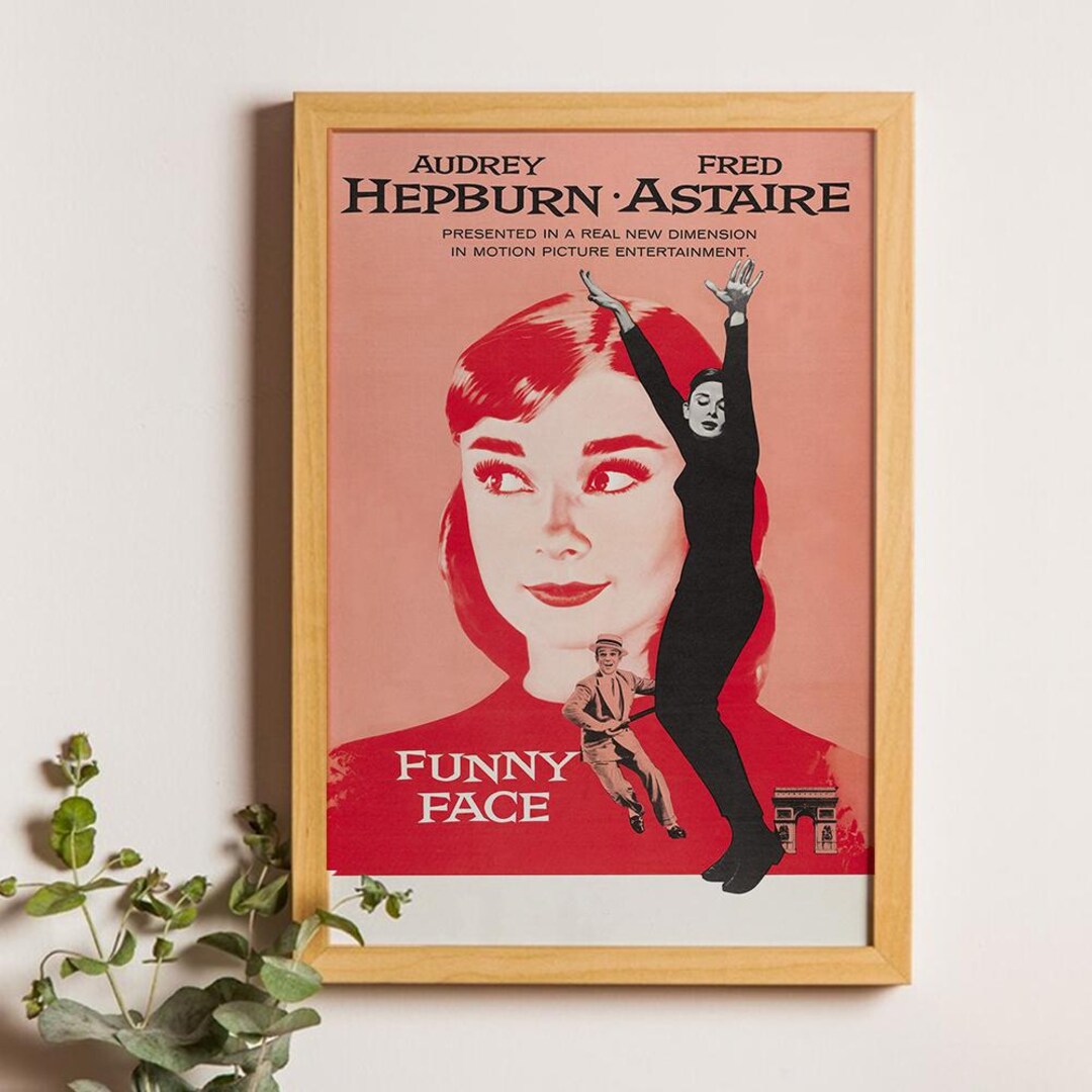 Funny Face Movie Poster, Canvas Poster Printing, Classic Film Poster ...