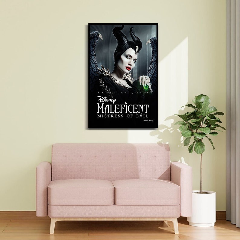 Maleficent Mistress of Evil Movie Poster, Canvas Printing, Classic Film ...